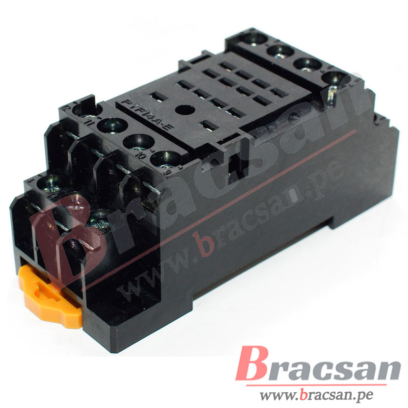 BASE PARA MINI RELAY DE 14 PINES PARA RIEL DIN PYF14A-E CZY14A-E CHINT ...