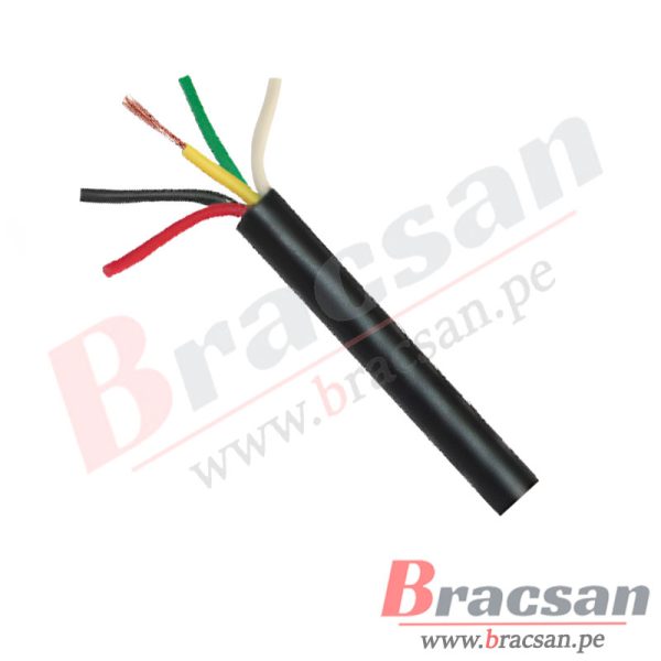 CABLE DE CONTROL NEGRO DE 5 HILOS 5X24AWG HURRICANE AP-5H-NG | Bracsan