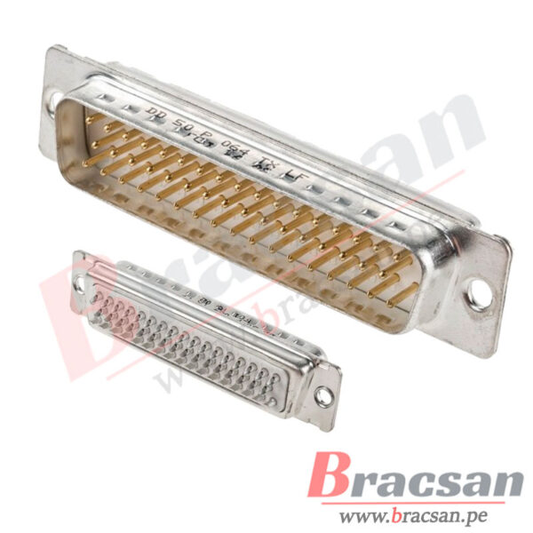 CONECTOR D-SUB 50 PINES DB50 MACHO PARA SOLDAR AMPHENOL DD50P064TXLF ...