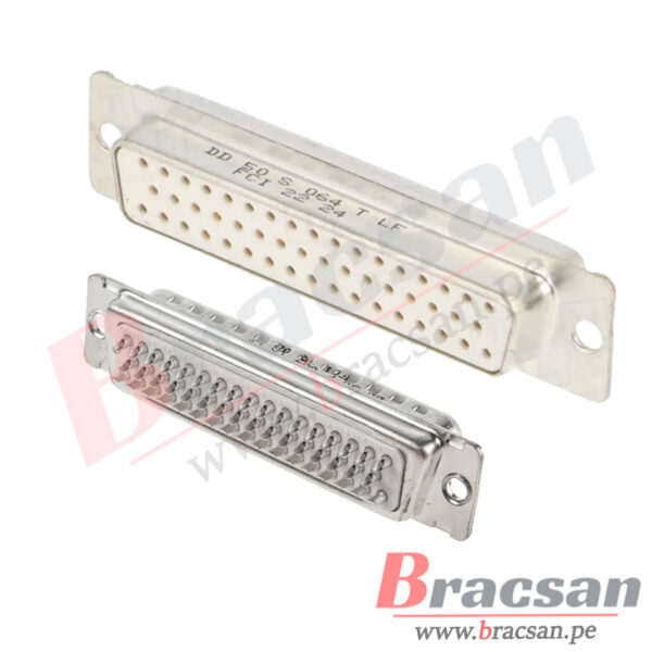 CONECTOR D-SUB 50 PINES DB50 HEMBRA PARA SOLDAR AMPHENOL DD50S064TLF ...