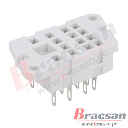 ZOCALO BASE PARA RELAY 6A 250VAC 14 PINES PARA PANEL RELPOL G4 | Bracsan