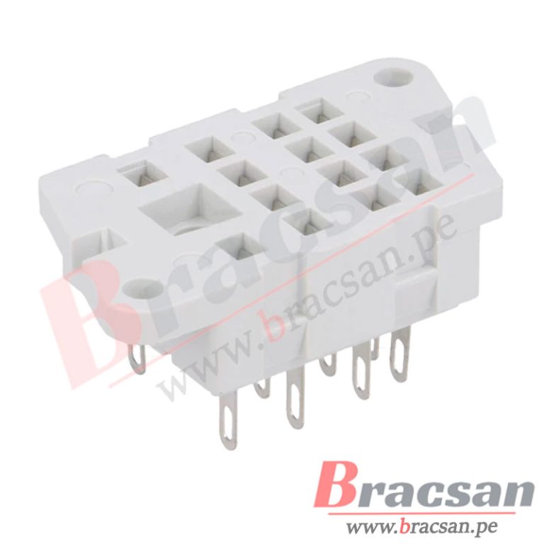 ZOCALO BASE PARA RELAY 6A 250VAC 14 PINES PARA PANEL RELPOL G4 | Bracsan