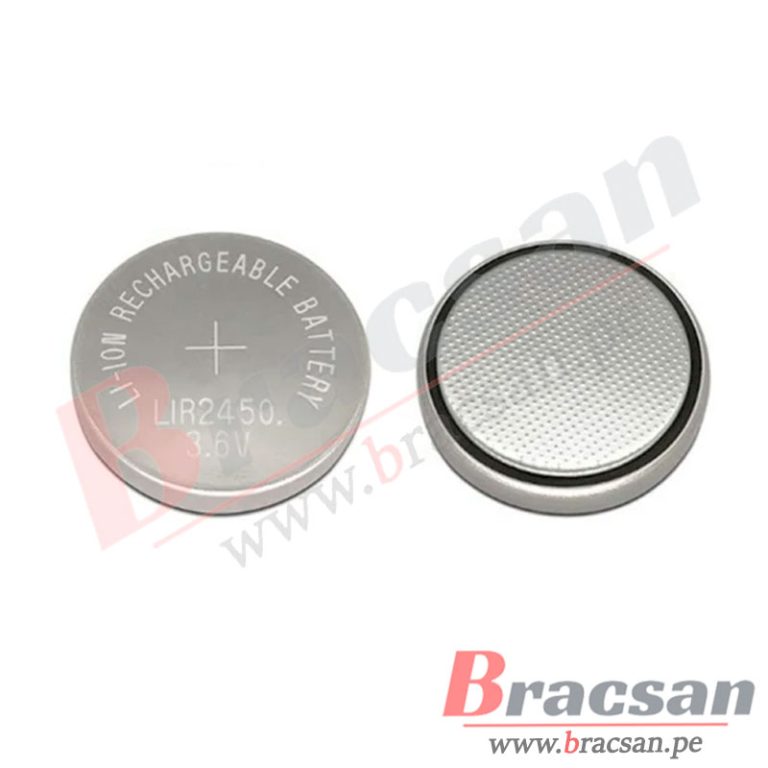 BATERIA DE LI-ION RECARGABLE 3.6V 120mAh LIR2450 | Bracsan