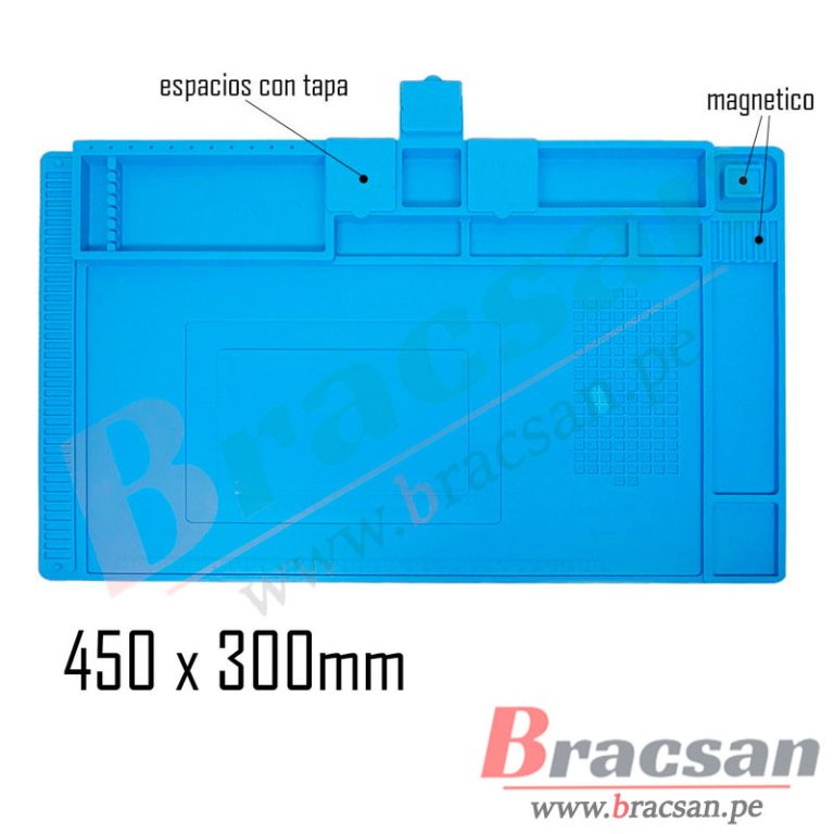 MANTA TAPETE DE 45CM X 30CM ANTIESTÁTICA PARA ELECTRÓNICA MAT-1 | Bracsan