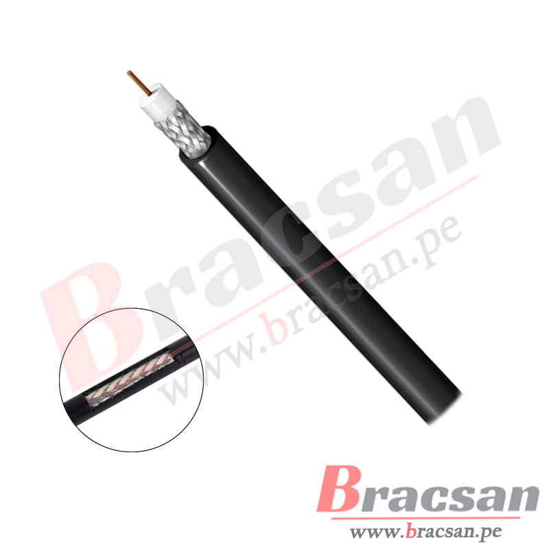 CABLE COAXIAL DE COBRE SOLIDO RG-58/U IMPEDANCIA 50 Ohm AMPHENOL TFC ...